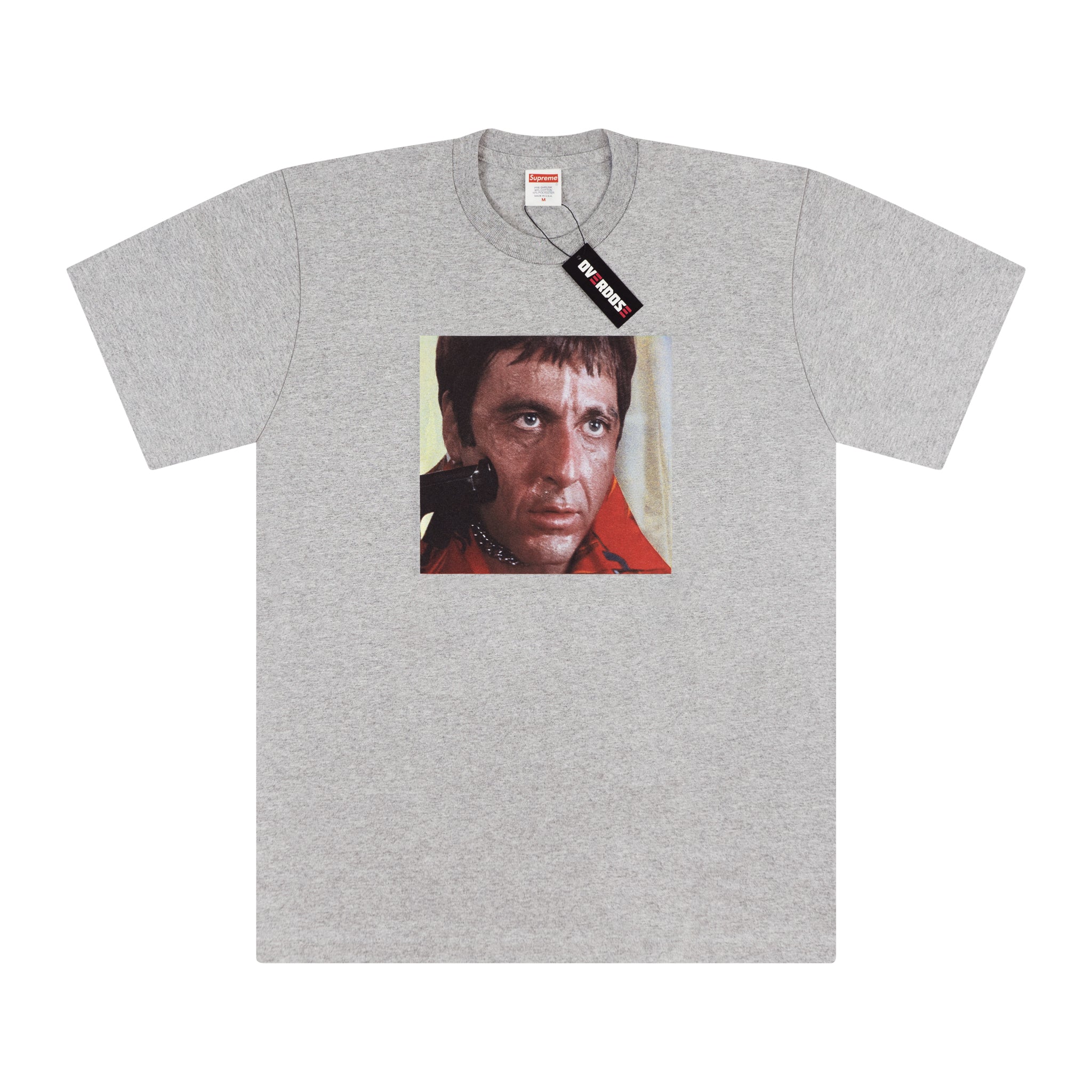 SUPREME SCARFACE SHOWER TEE GREY – ODTO