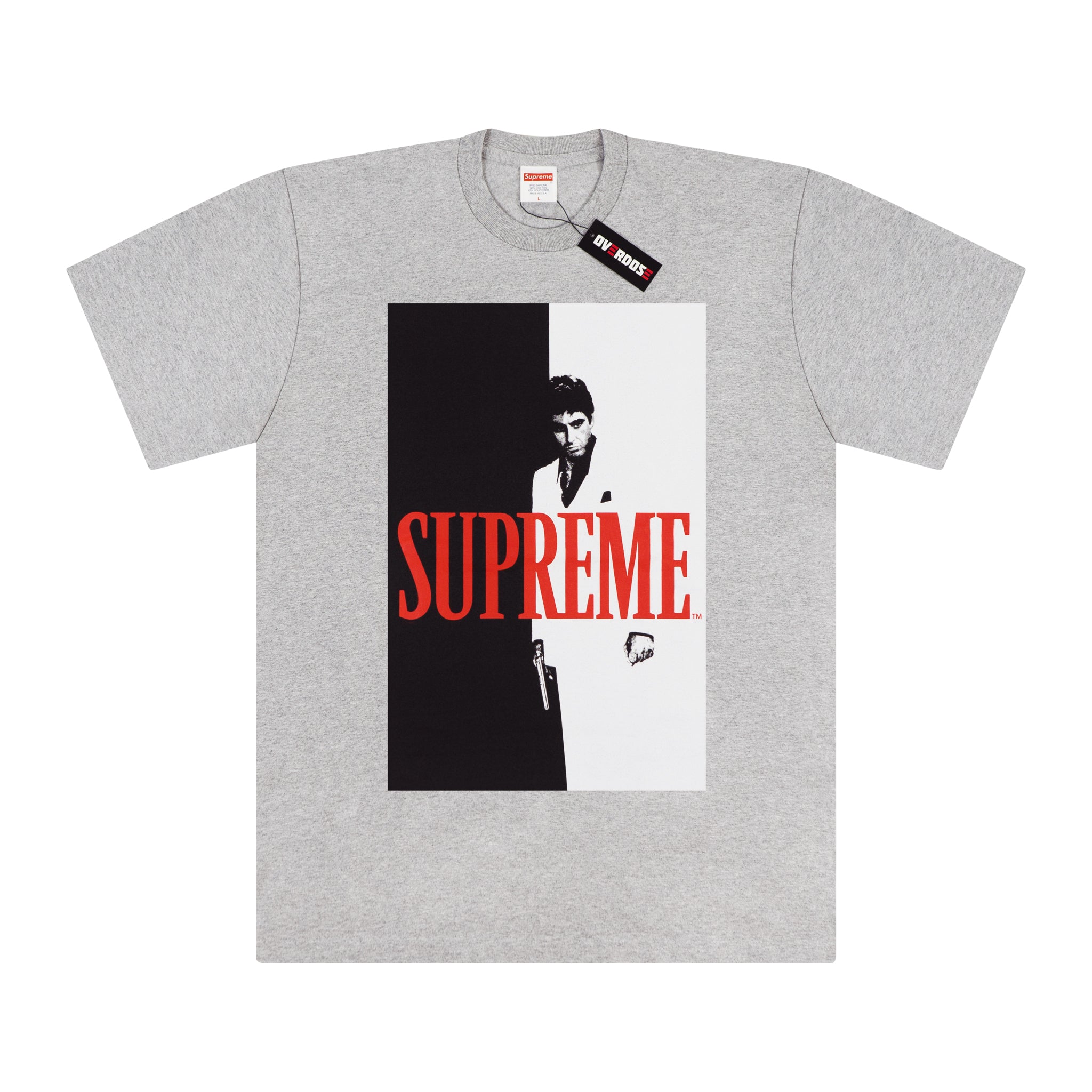SUPREME SCARFACE SPLIT TEE GREY – ODTO