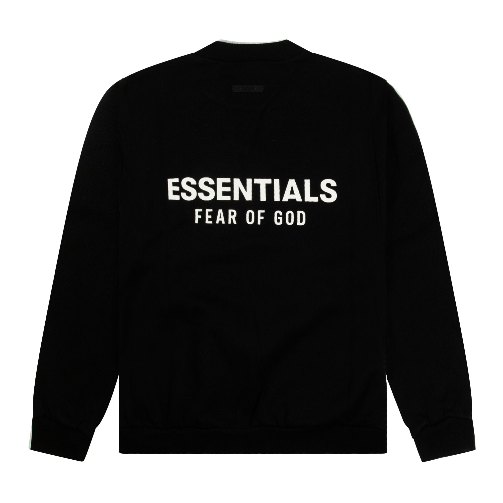ESSENTIALS FW24 BACK LOGO CREWNECK BLACK – ODTO