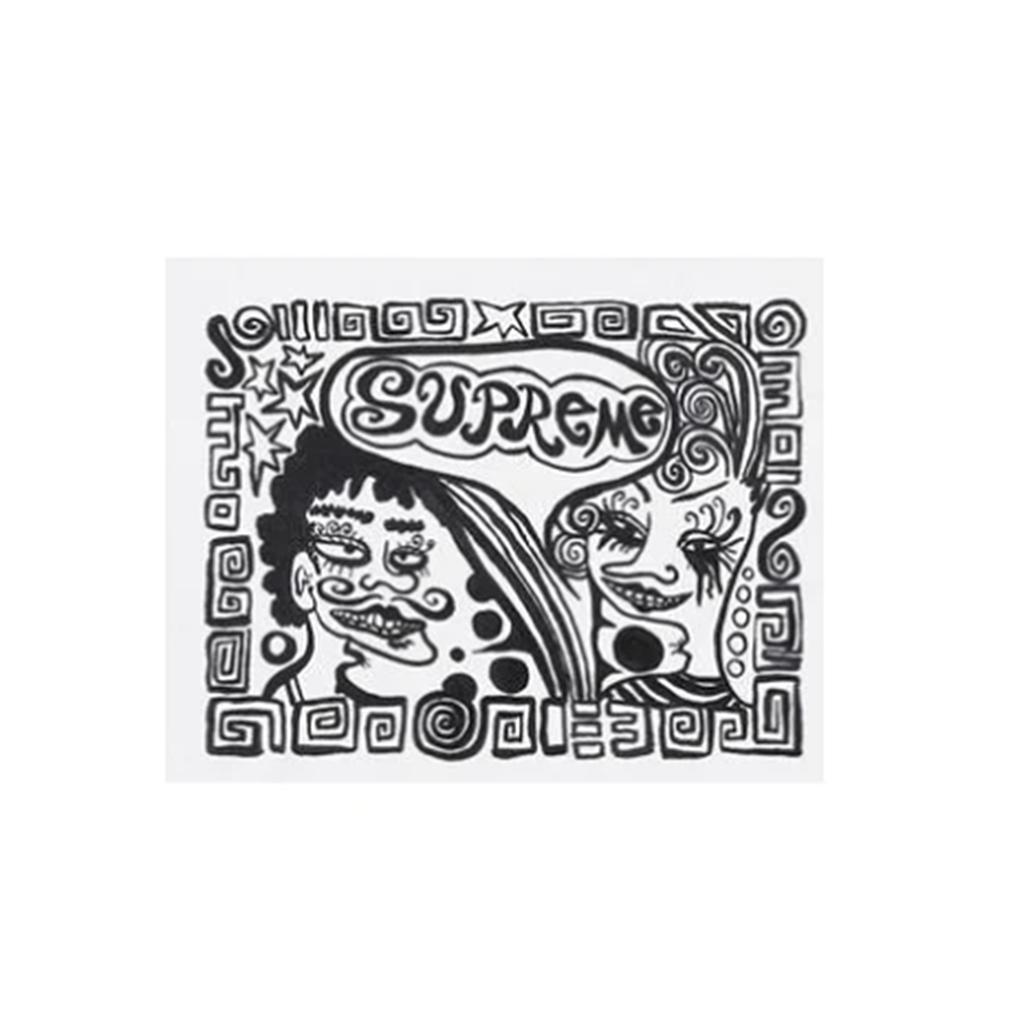 SUPREME FACES STICKER – ODTO